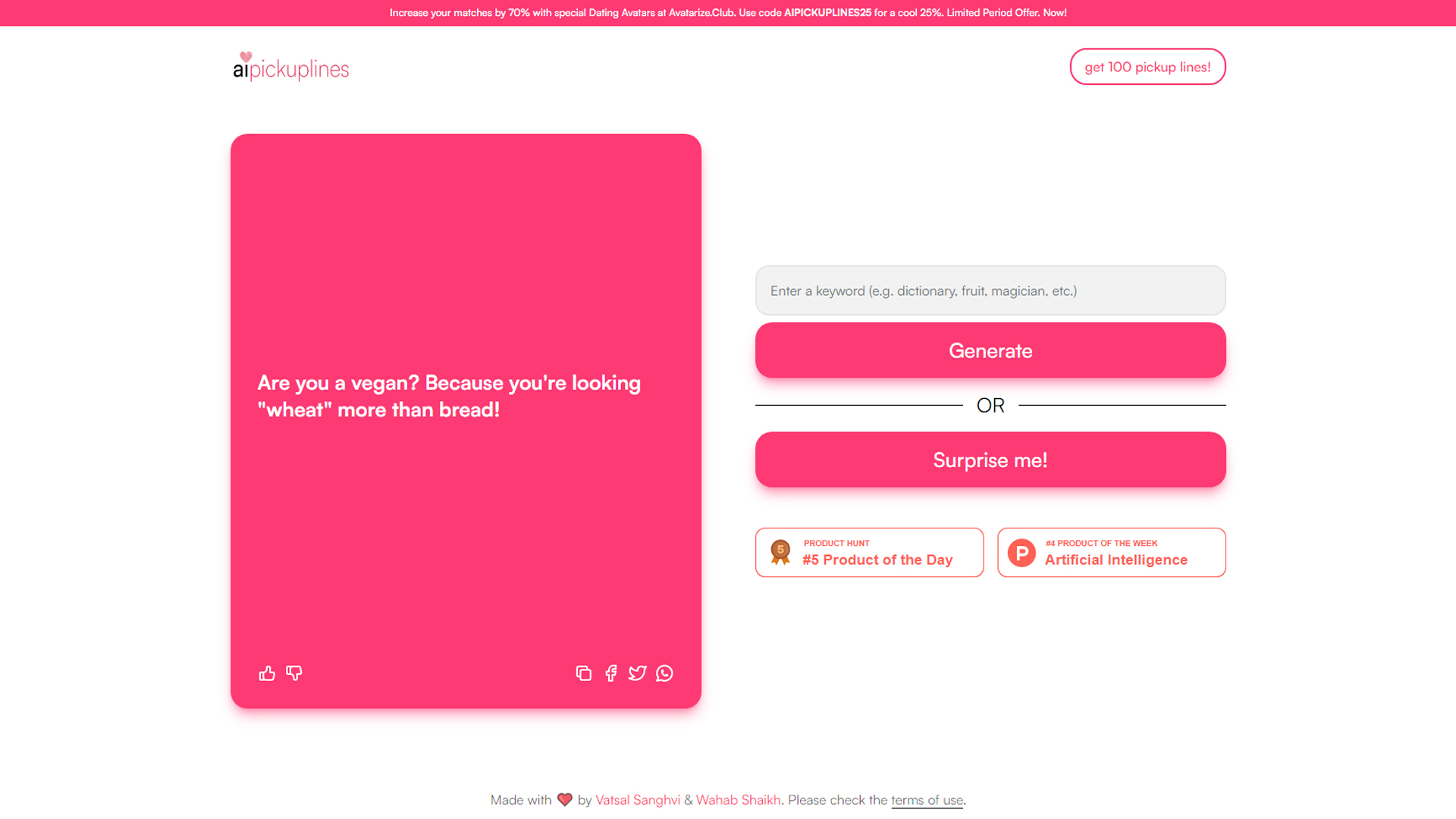 AI Pickup Lines: Generate Creative Pickup Lines - All Ai Website