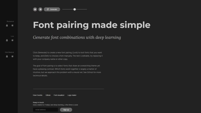 FontJoy: AI-Powered Font Pairing Tool - All Ai Website
