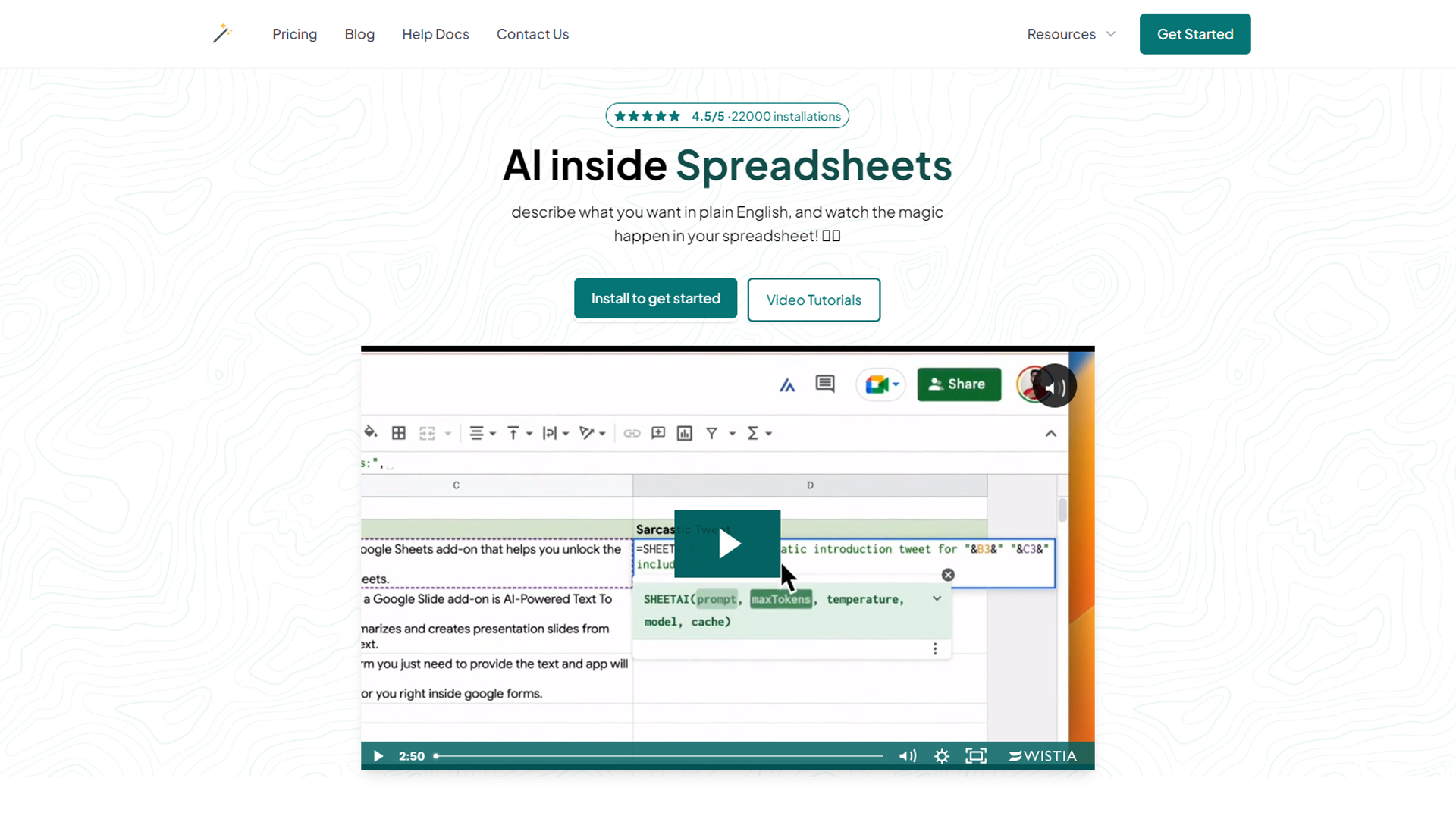 SheetAI App: Transform Your Google Sheet with AI - All Ai Website