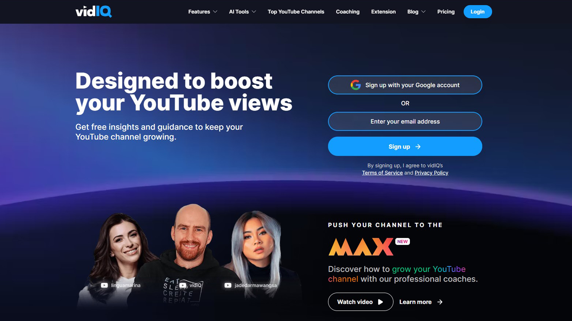 vidIQ: Boost Your YouTube Views - All Ai Website