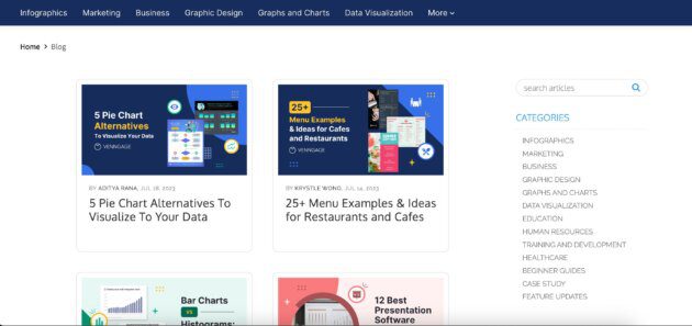 Venngage: Design Stunning Infographics - All Ai Website