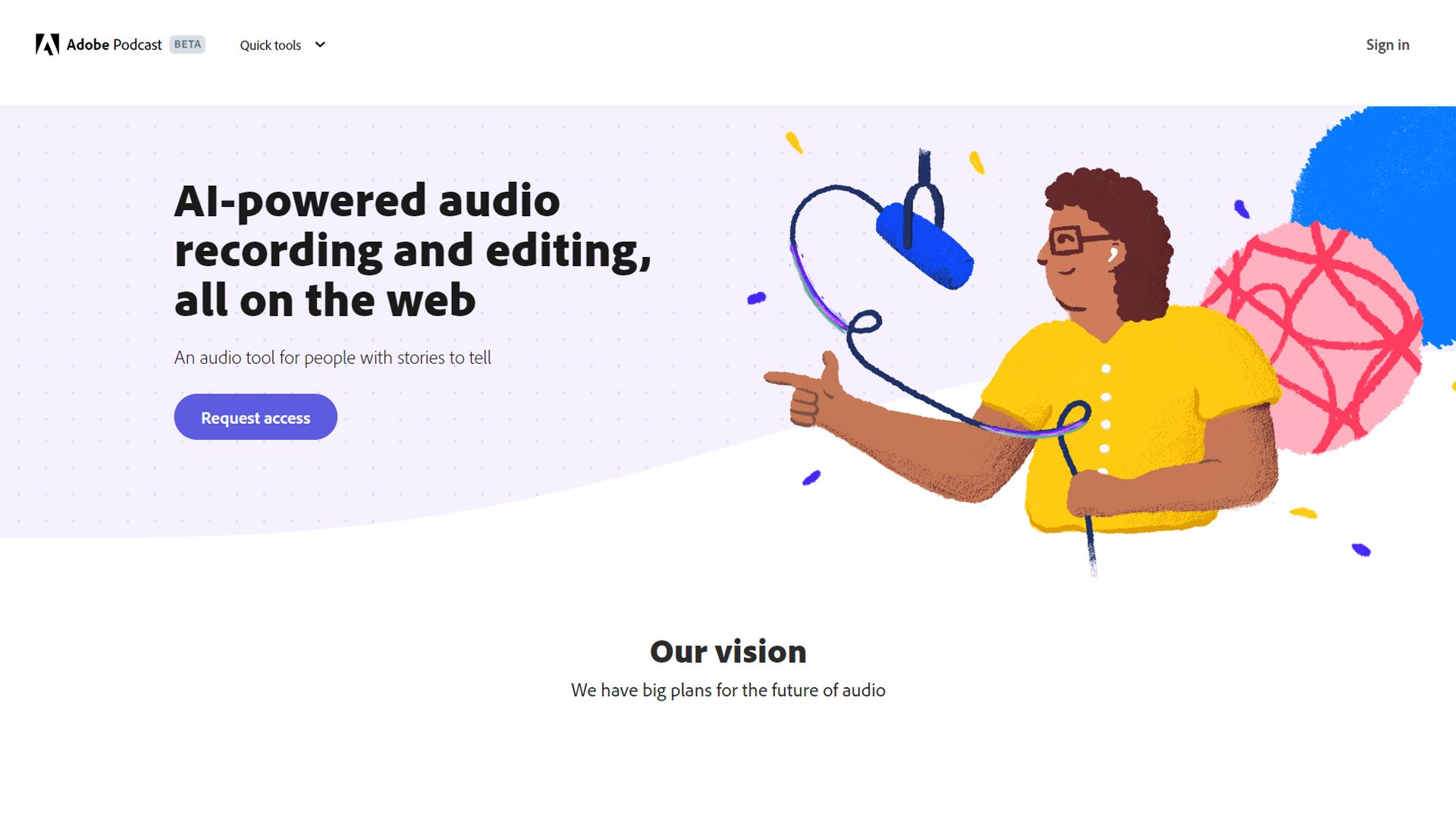 Adobe Podcast: Recording, Podcast and Voiceovers - All Ai Website