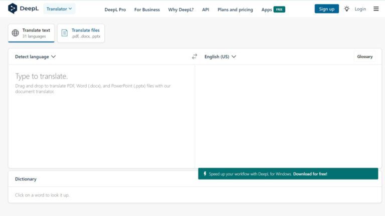 DeepL - All Ai Website