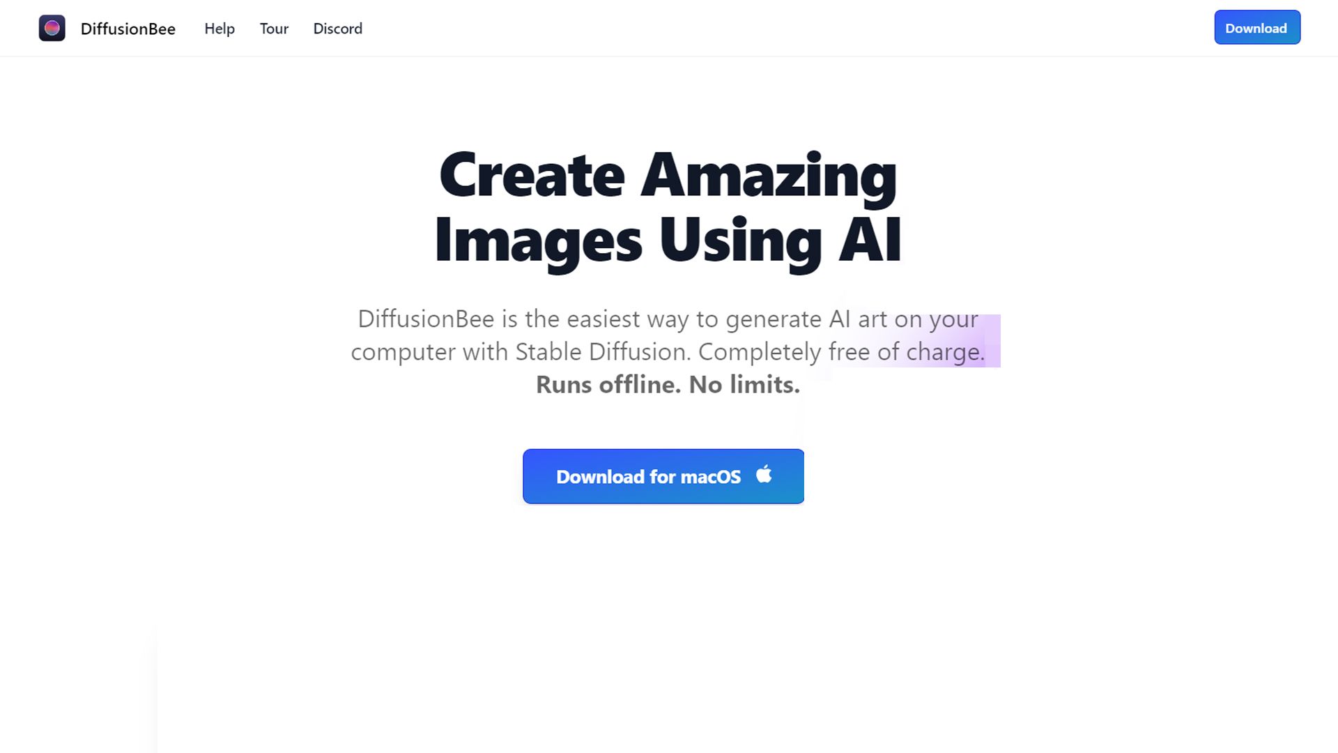 DiffusionBee: AI Art Generation for Everyone - All Ai Website