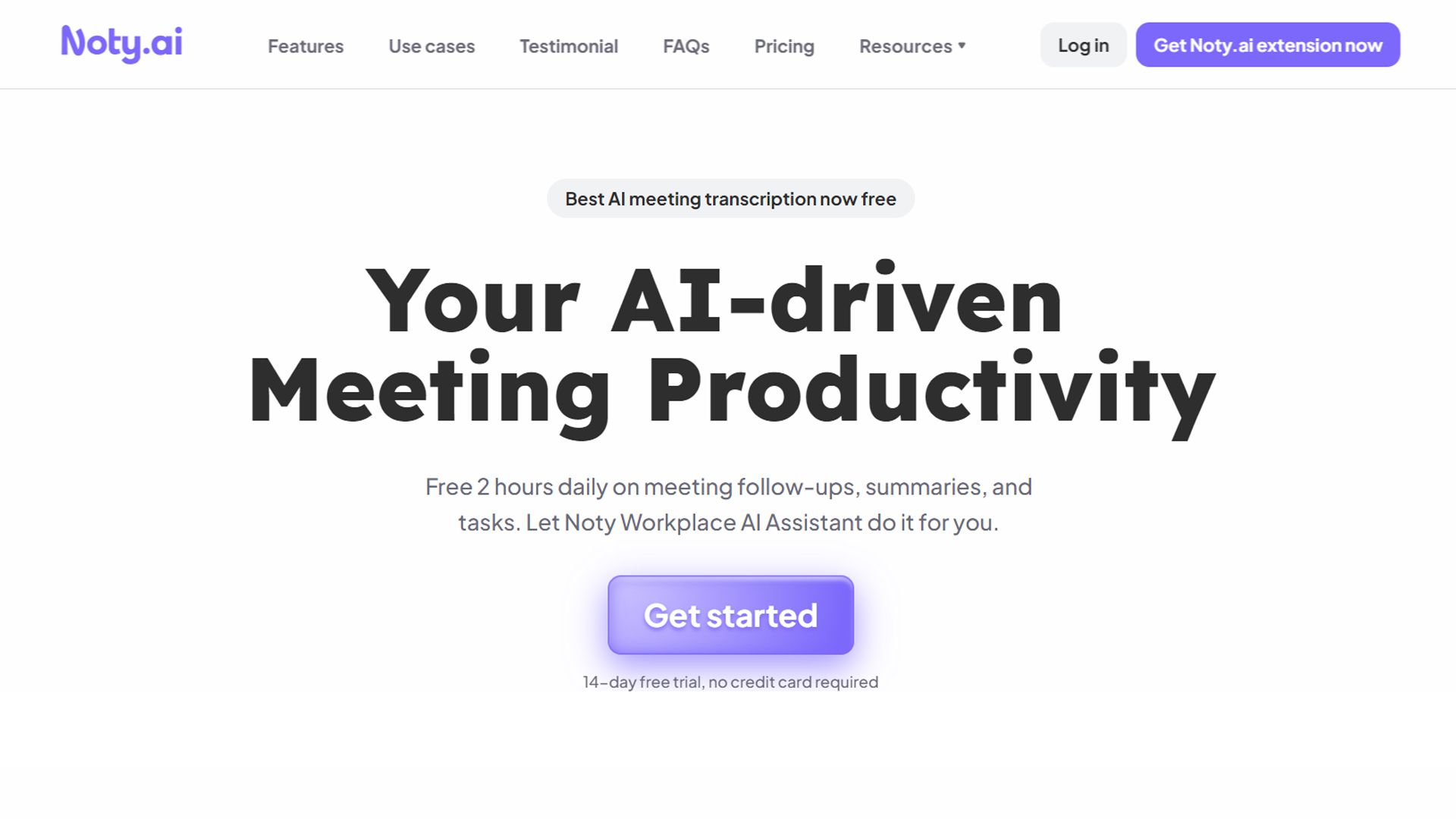 Noty AI: Transforming Meeting Notes with AI - All Ai Website