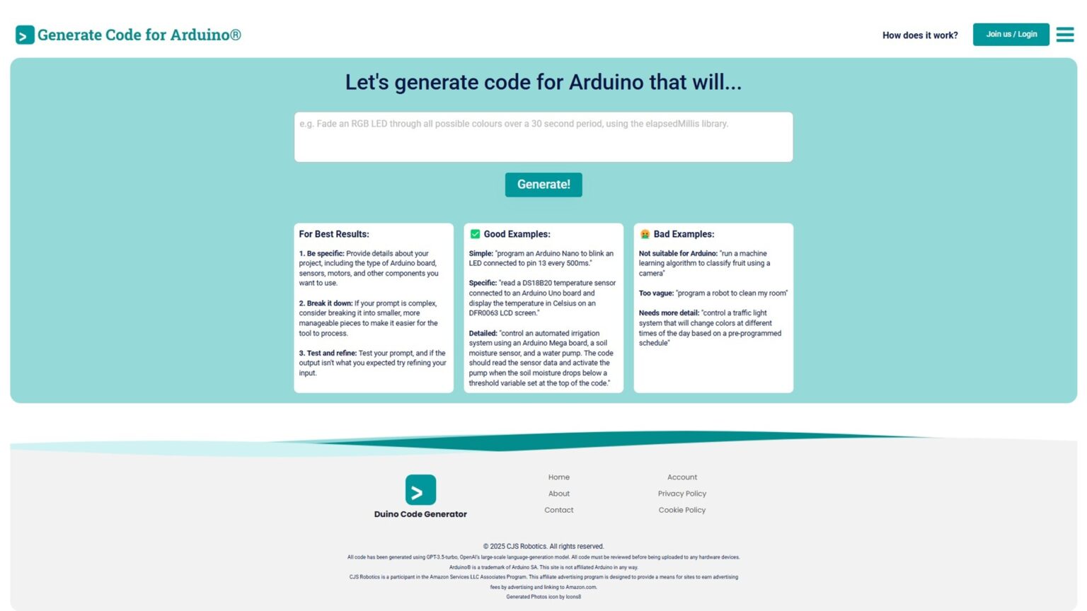 DuinoCodeGenerator - All Ai Website