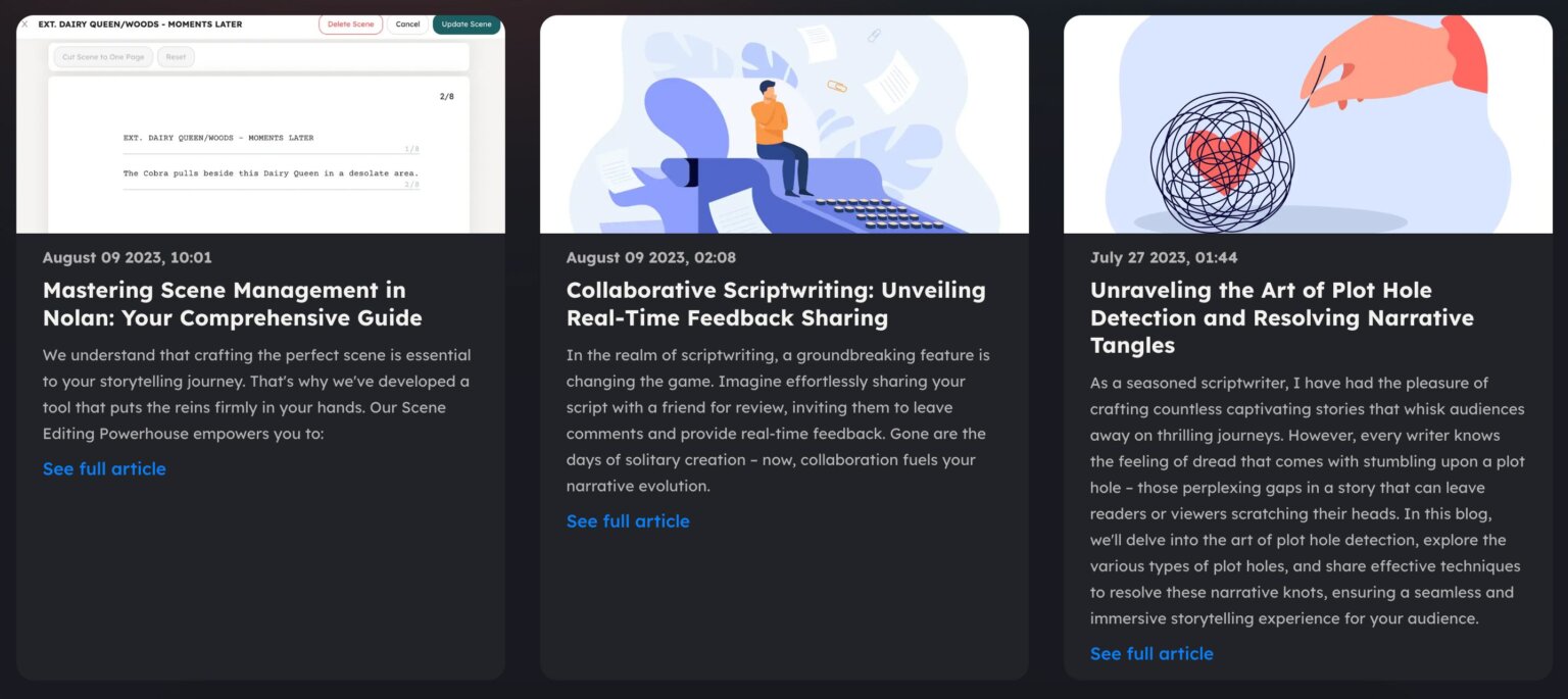 Nolan AI: The Ultimate AI Screenwriting Tool - All Ai Website