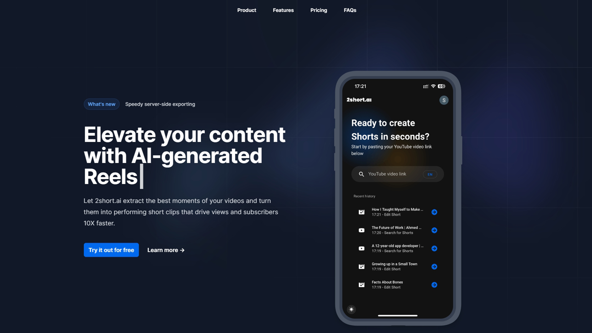 2short.ai: AI-Powered Short Video Repurposing - All Ai Website