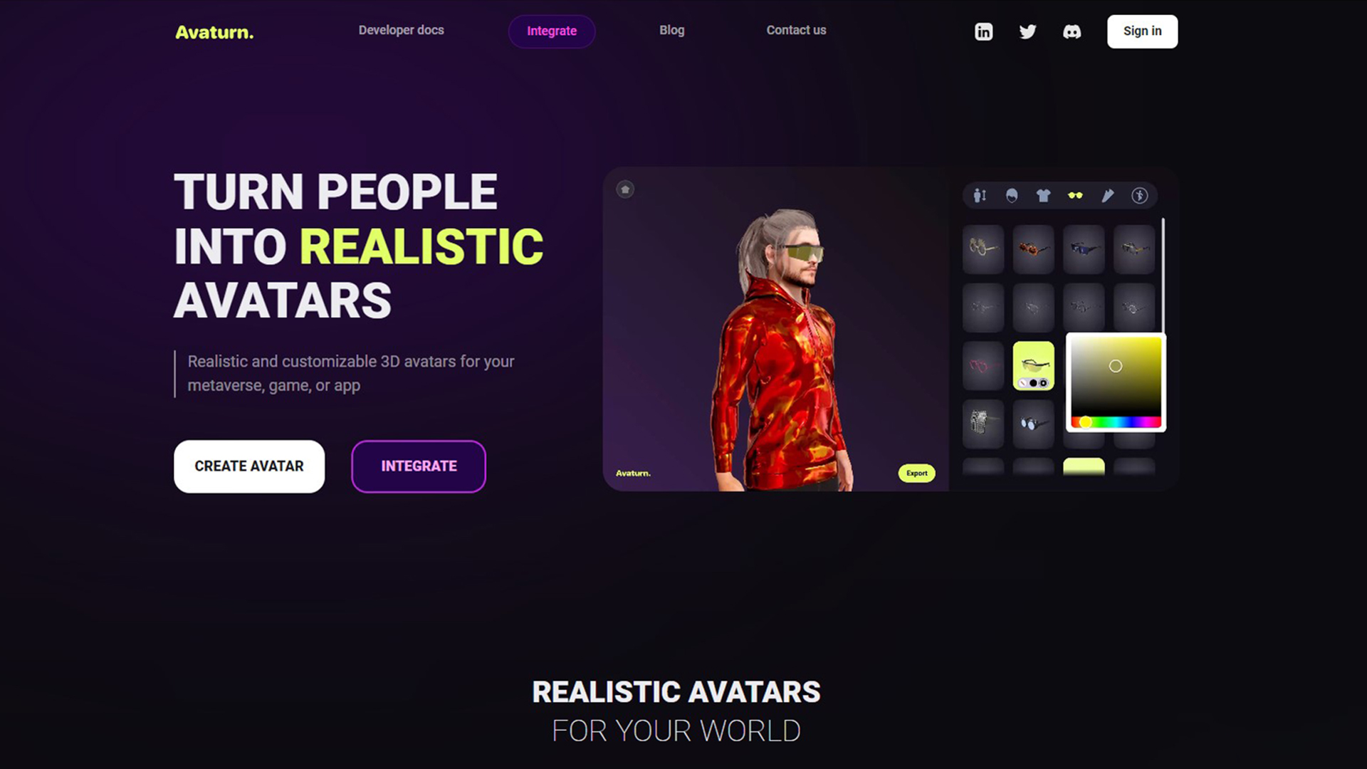 Avaturn: 3D Avatar Creation Platform - All Ai Website