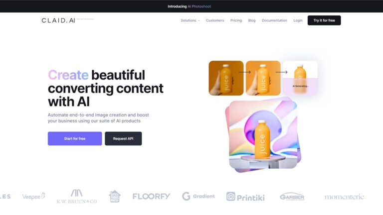 Claid AI: AI-Powered Image Enhancement - All Ai Website