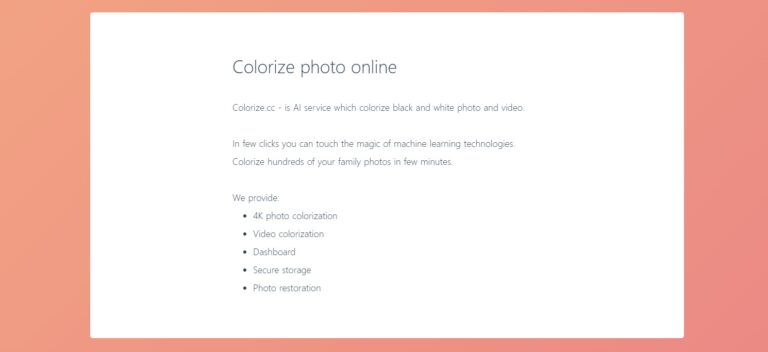 Colorize.cc: AI-Powered Image Colorization - All Ai Website