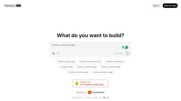 HeroUI Chat - All Ai Website