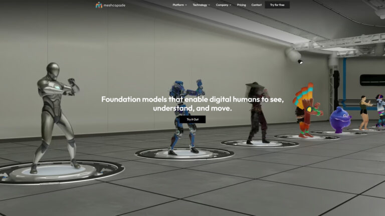 Meshcapade - All Ai Website