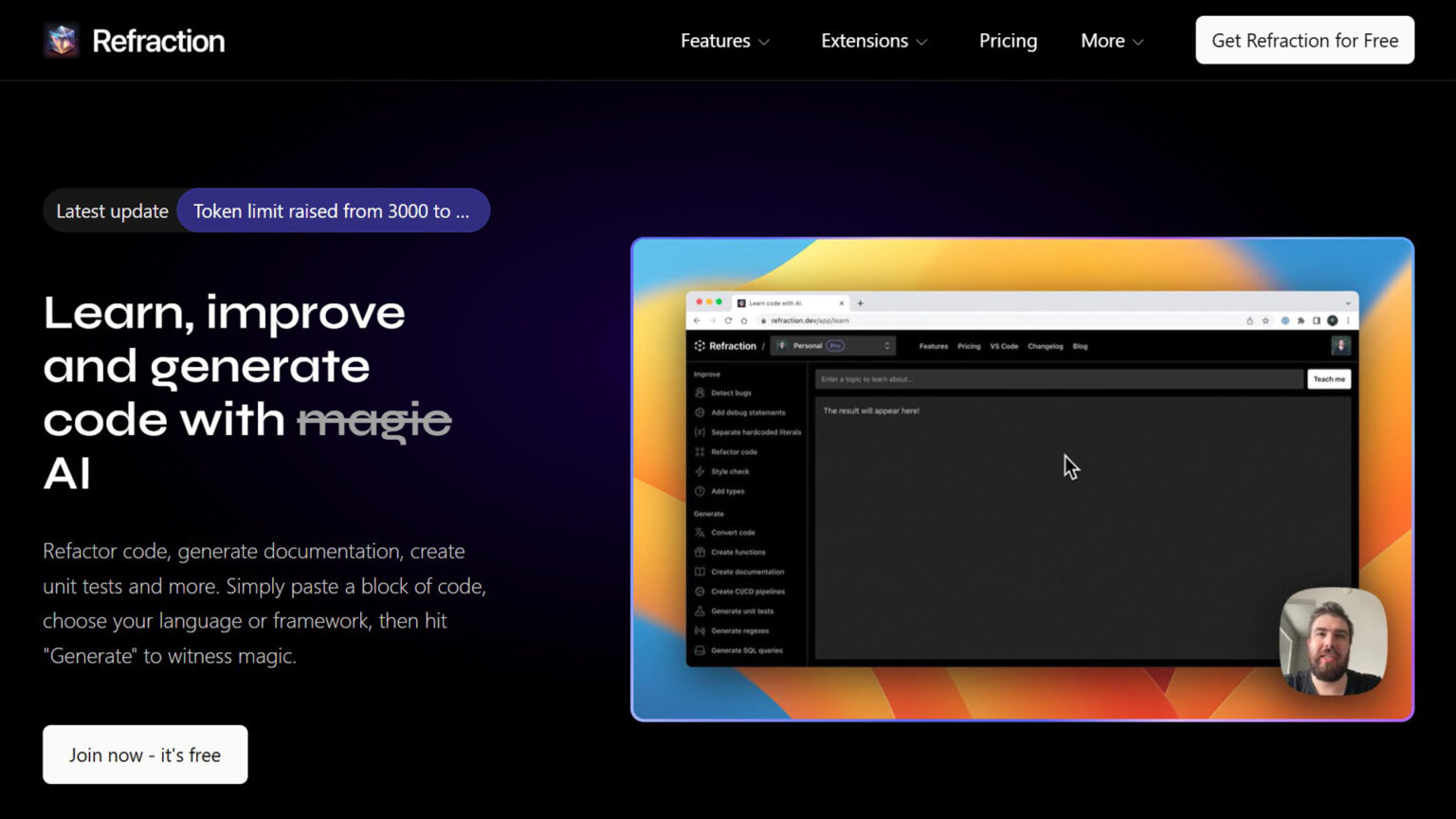 Refraction AI - All Ai Website