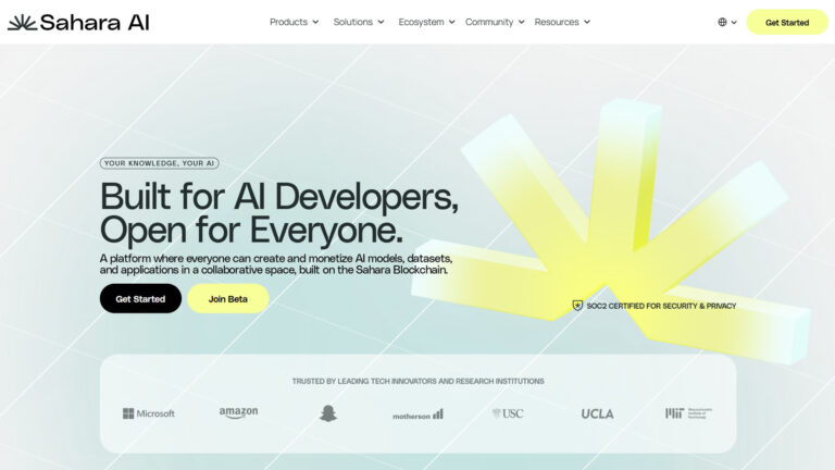 Sahara AI - All Ai Website