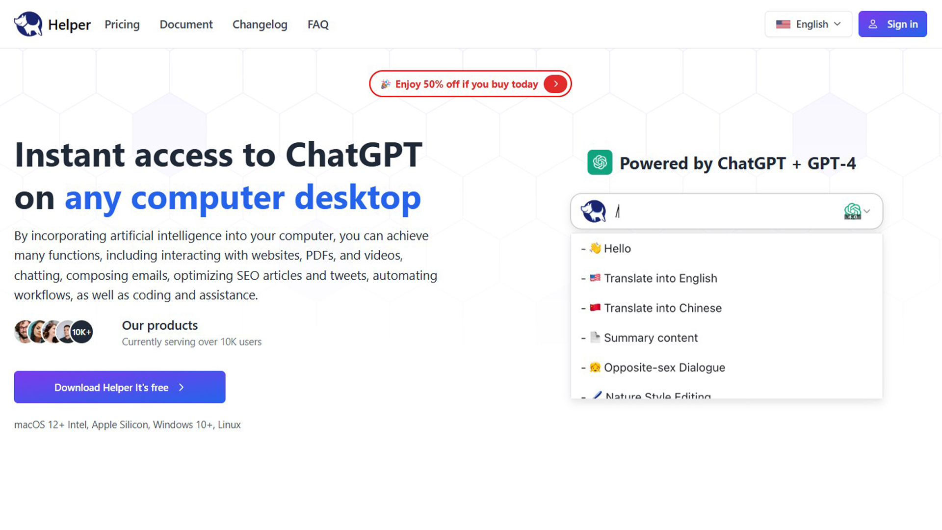 AI Helper - All Ai Website