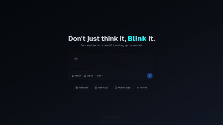 Blink.new | AI Tools Directory [Discover Top AI Tools in 2026]