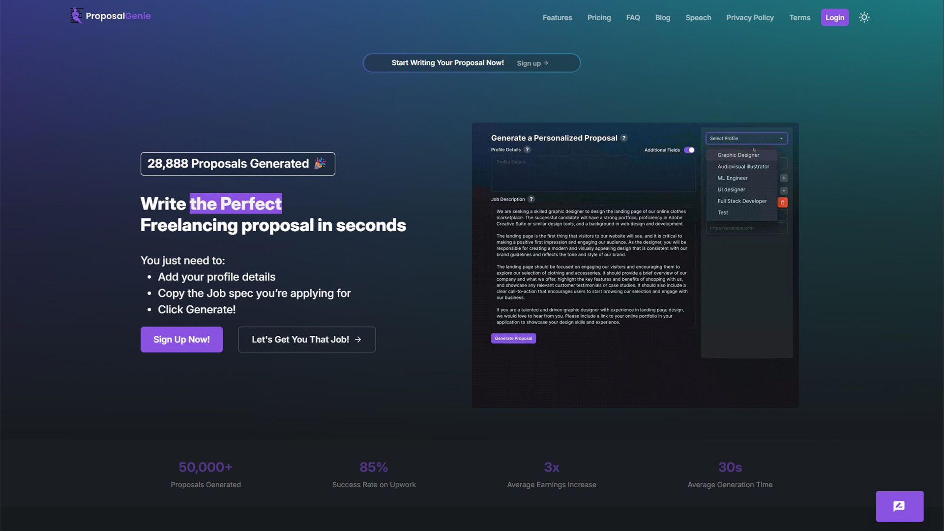 ProposalGenie - All Ai Website